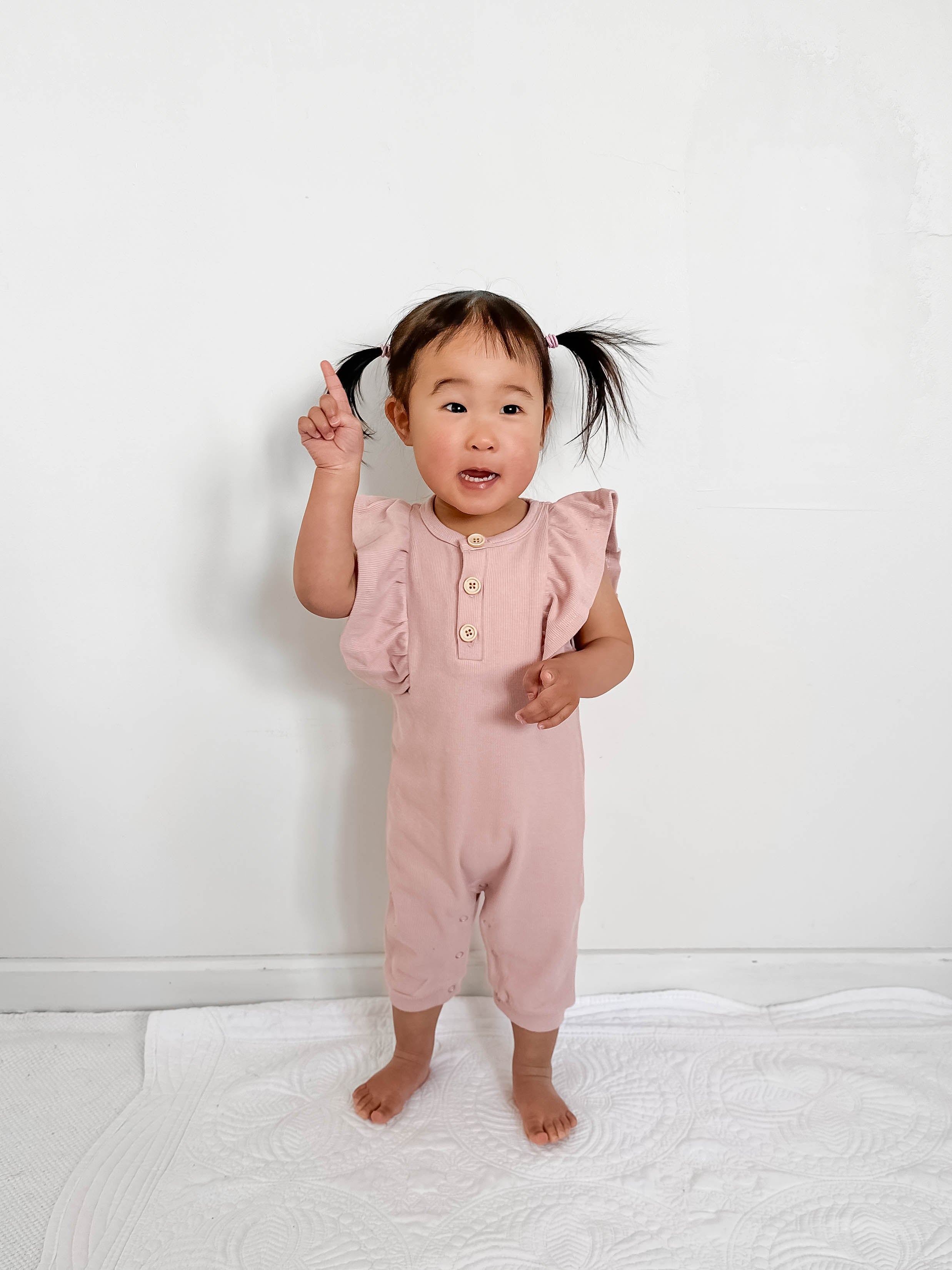 BASICS Ribbed Shimmy Romper - PEARL – With Love For Kids