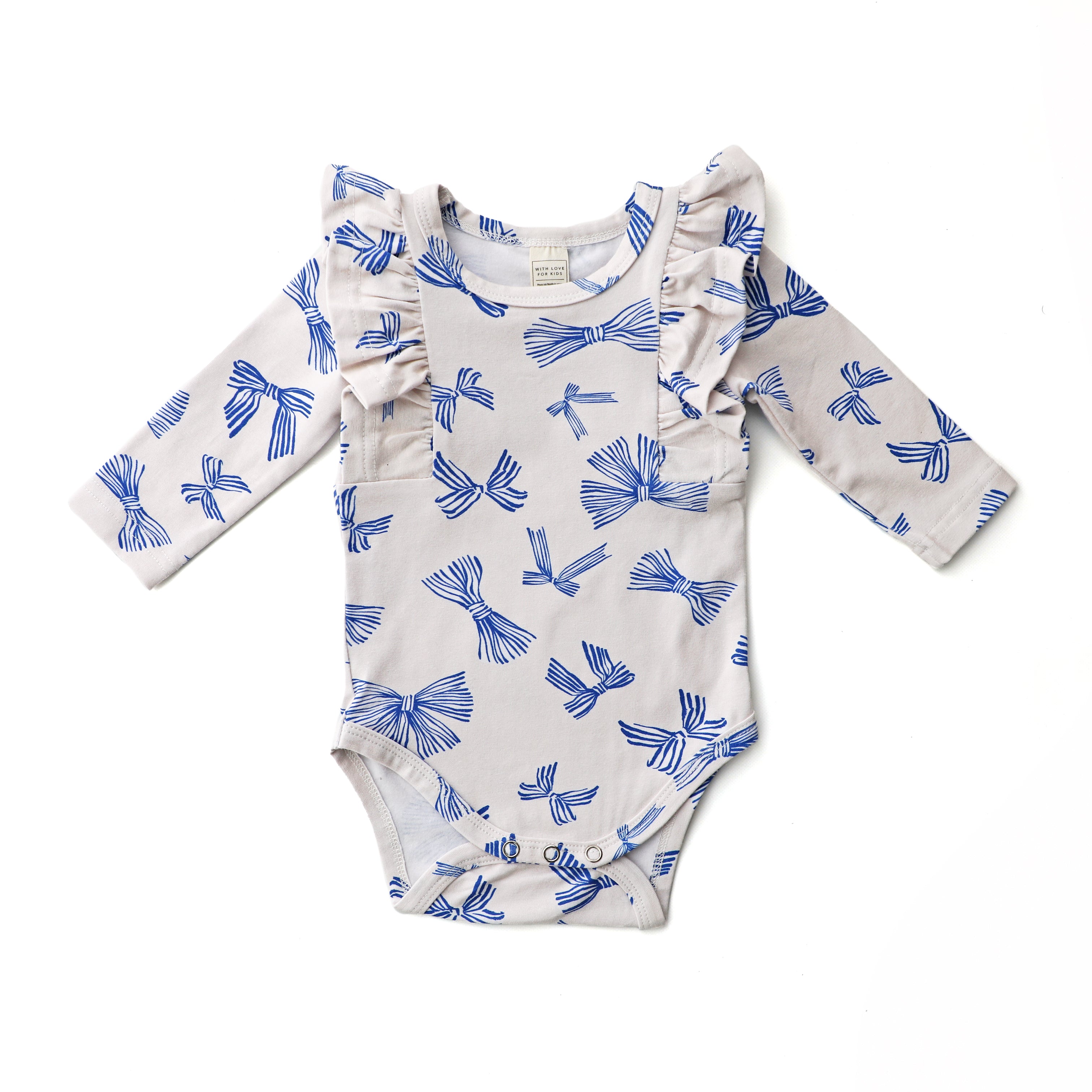 Shimmy Long Sleeve Onesie/Top - BOW PEEP – With Love For Kids