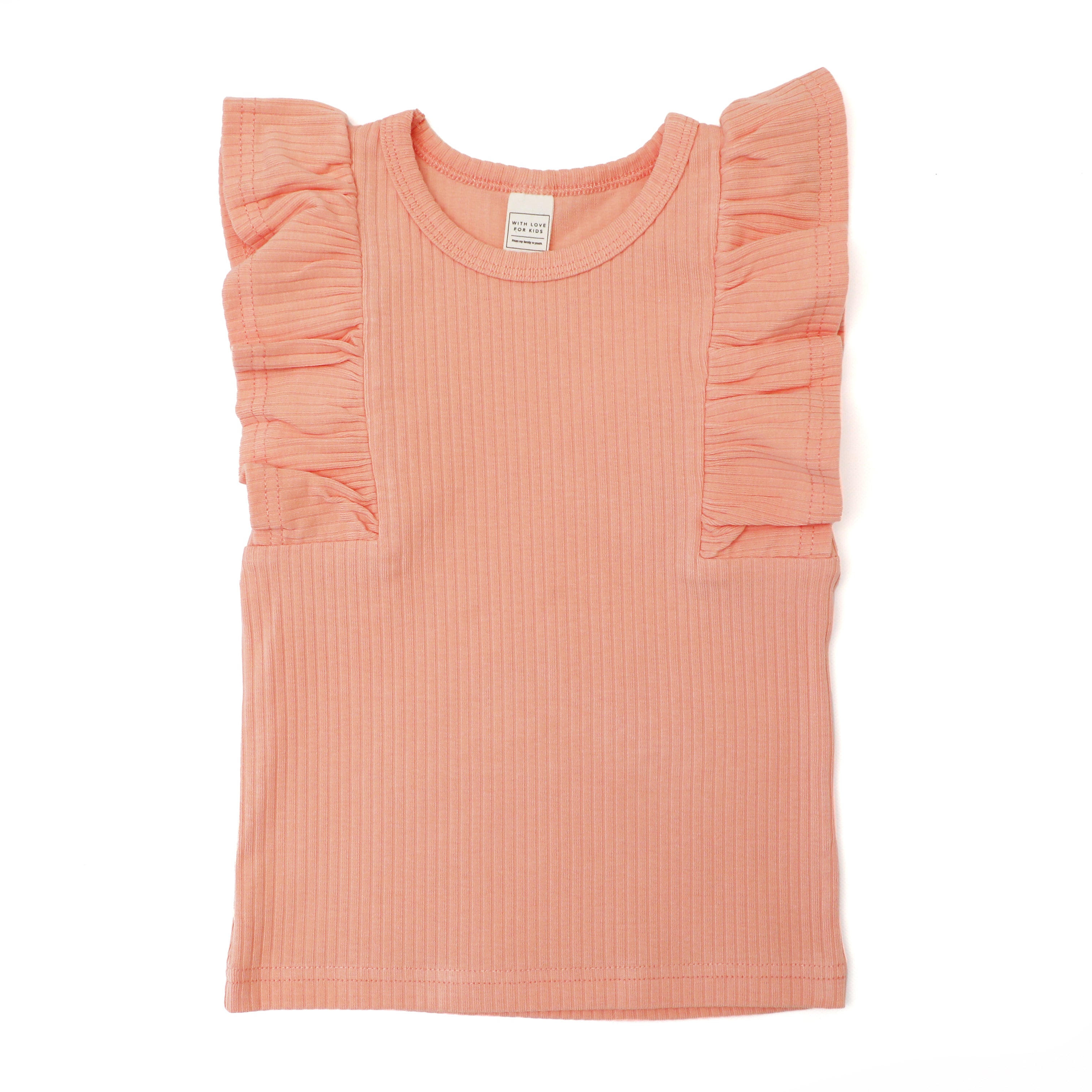 Shimmy Wide Rib Tank Onesie/Top - PEACH – With Love For Kids