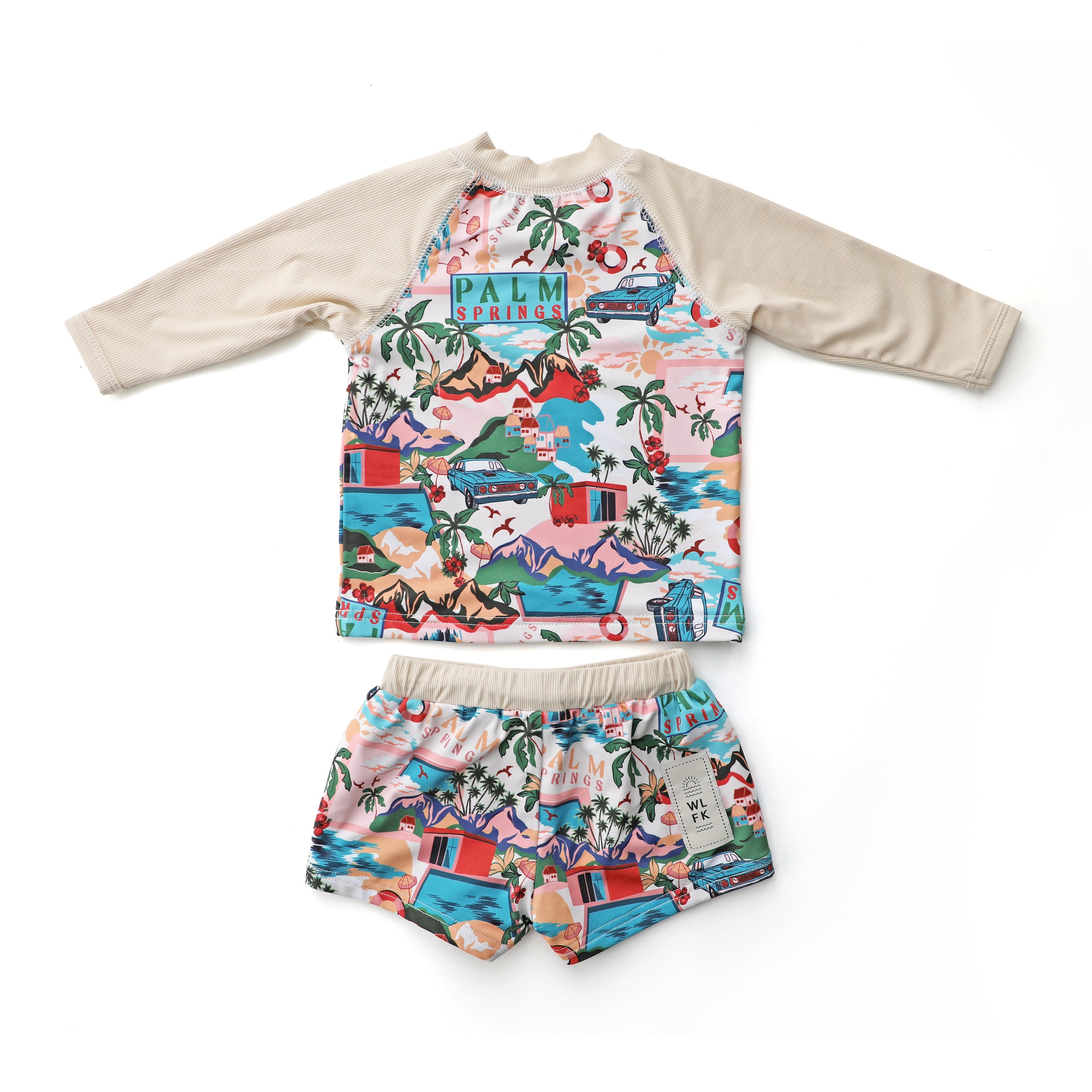 Long Sleeve Rashie Set - PALM SPRINGS – With Love For Kids