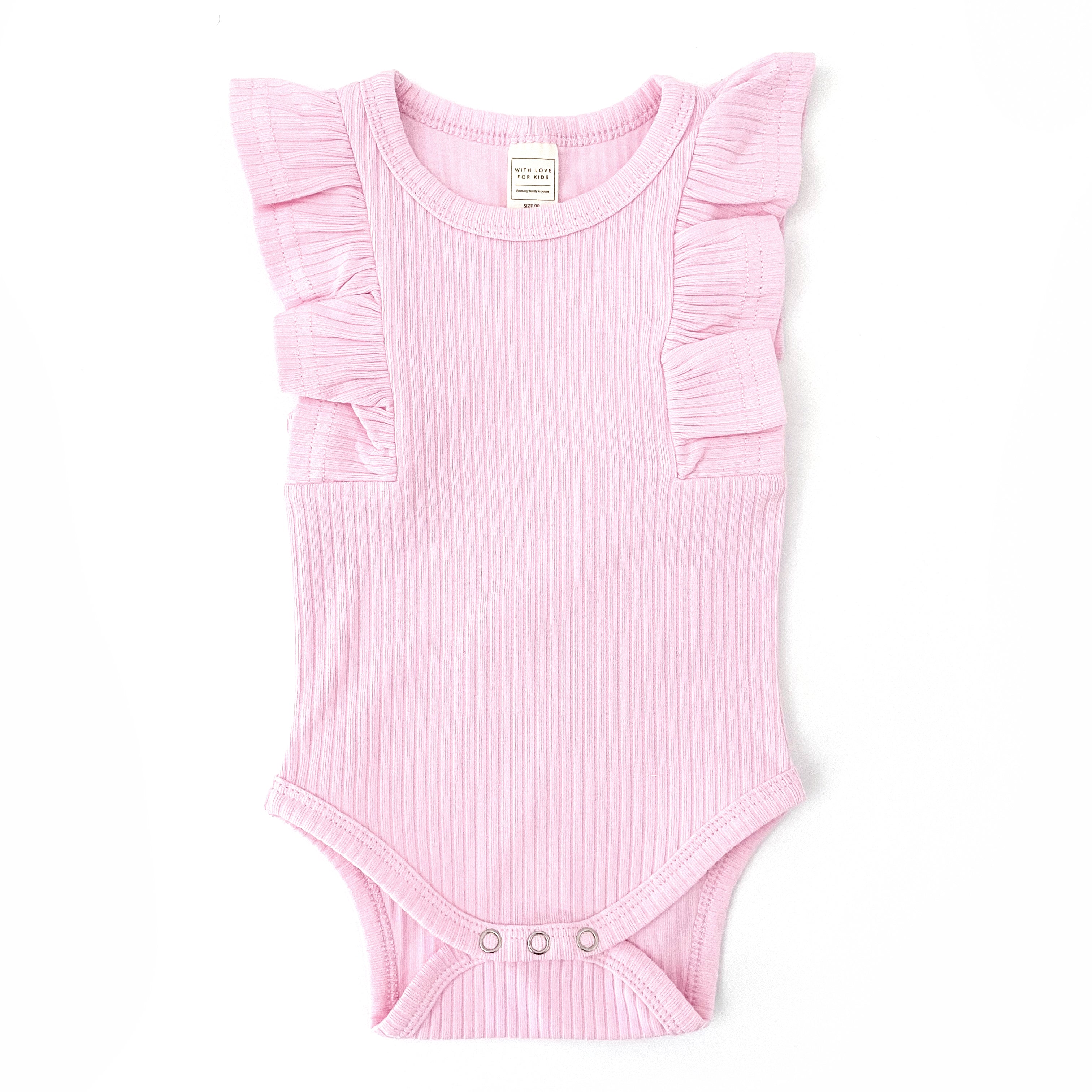 Shimmy Wide Ribbed Tank Onesie/Top - CANDY PINK – With Love For Kids