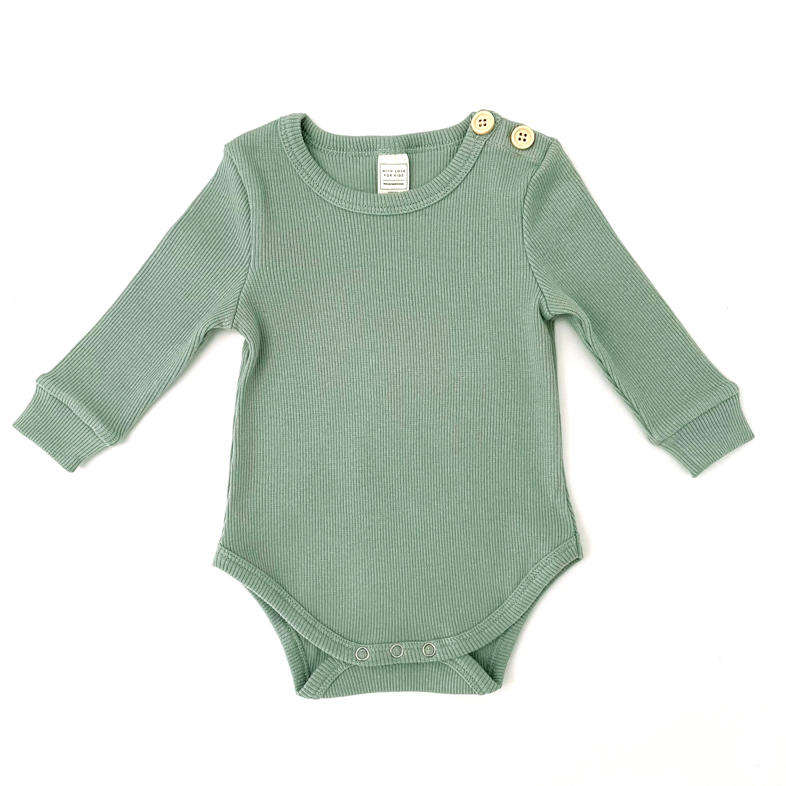 BASICS THICK Ribbed Onesie/Top - FOREST – With Love For Kids