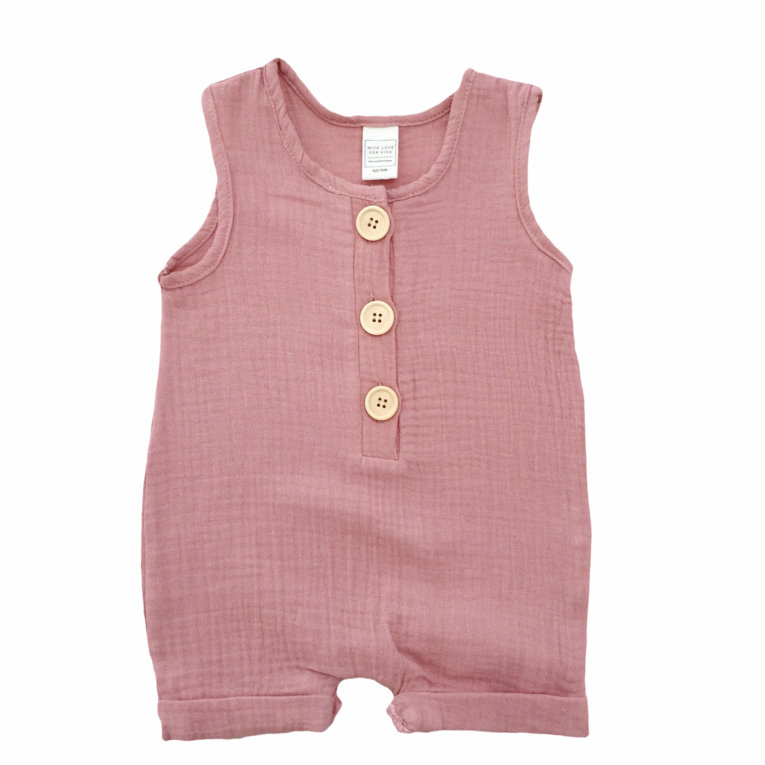 COTTON MUSLIN Romper - TERRACOTTA – With Love For Kids
