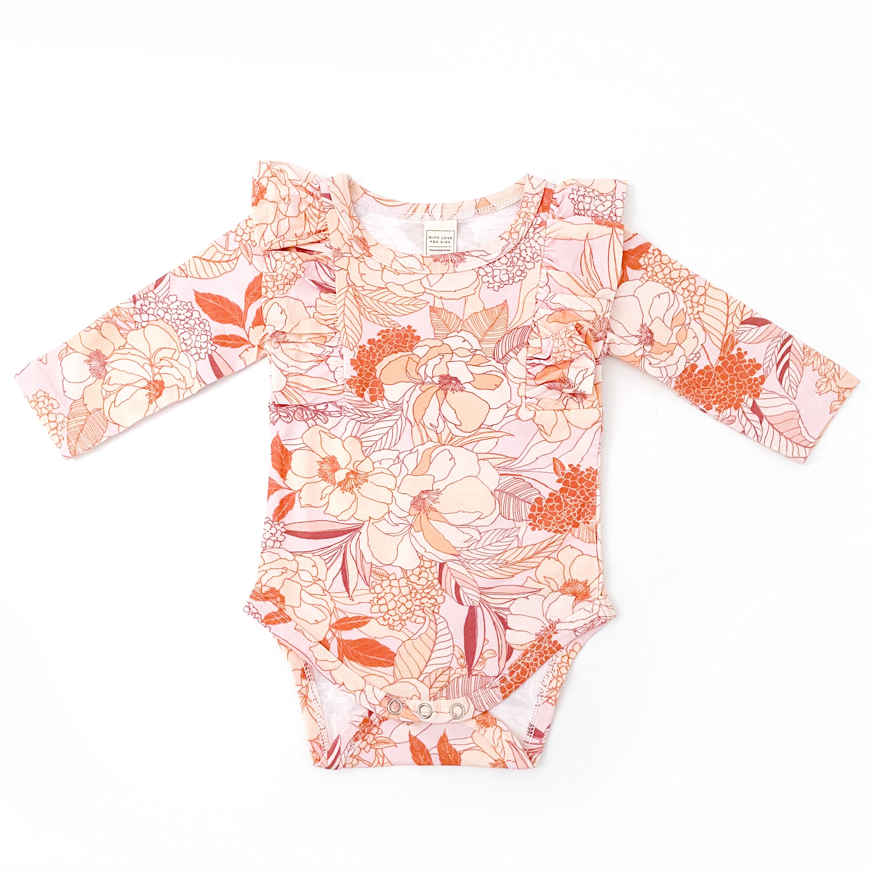 Shimmy Long Sleeve Onesie/Top - SERENITY – With Love For Kids