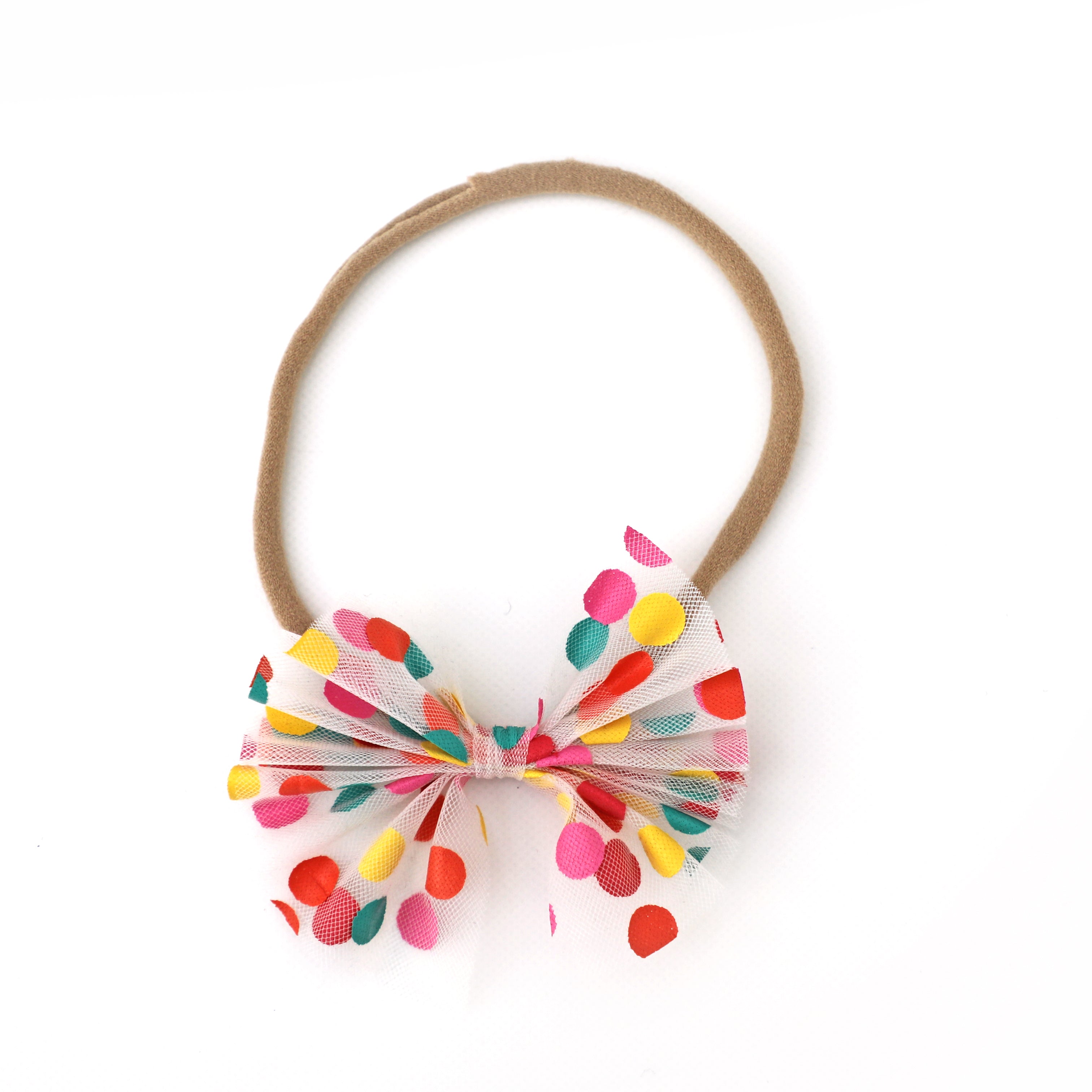 Tulle Bow Headband - CONFETTI – With Love For Kids