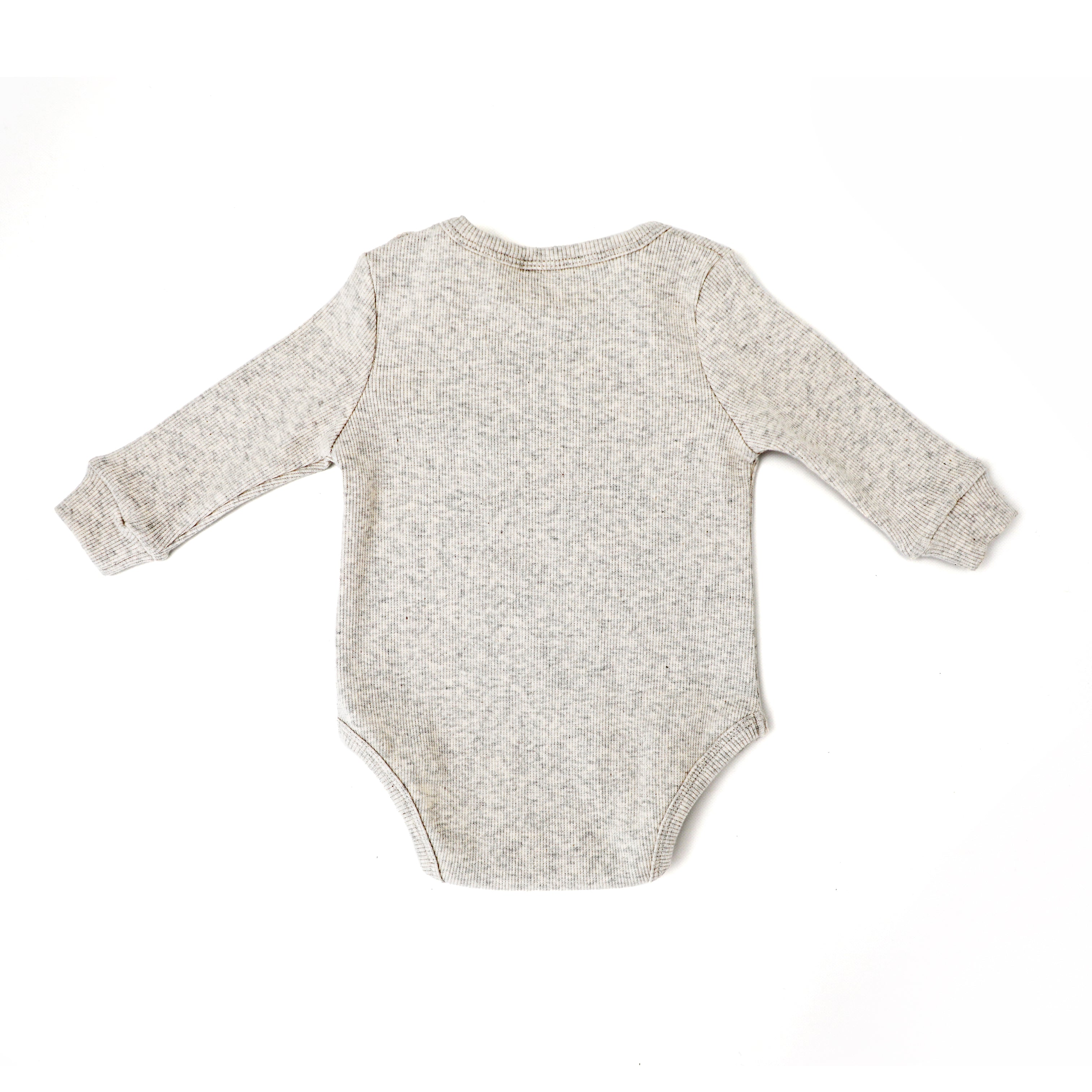 BASICS THICK Ribbed Long Sleeve Onesie/Top - CLOUD – With Love For Kids