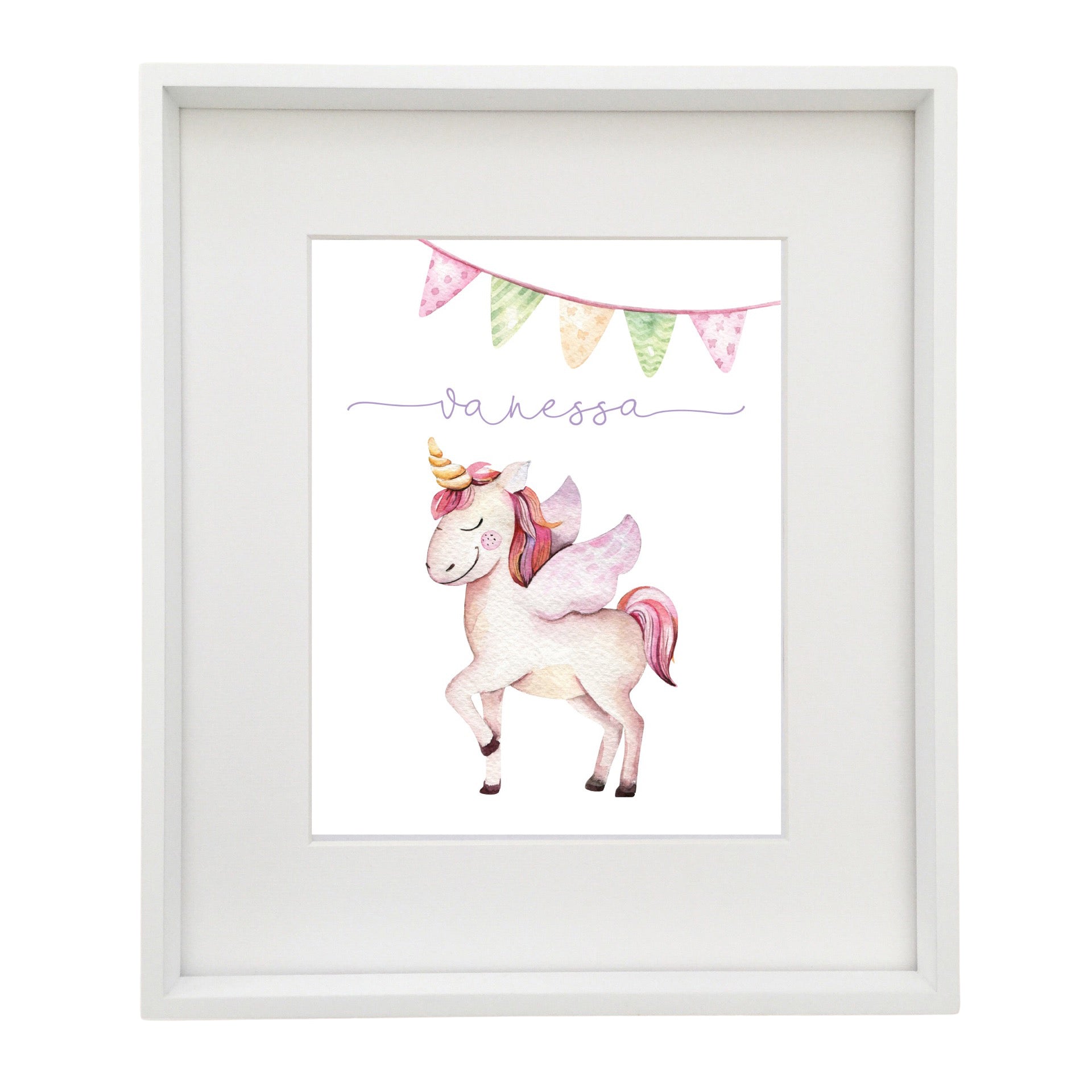 Unicorn Four Personalised Printable Artwork – With Love For Kids