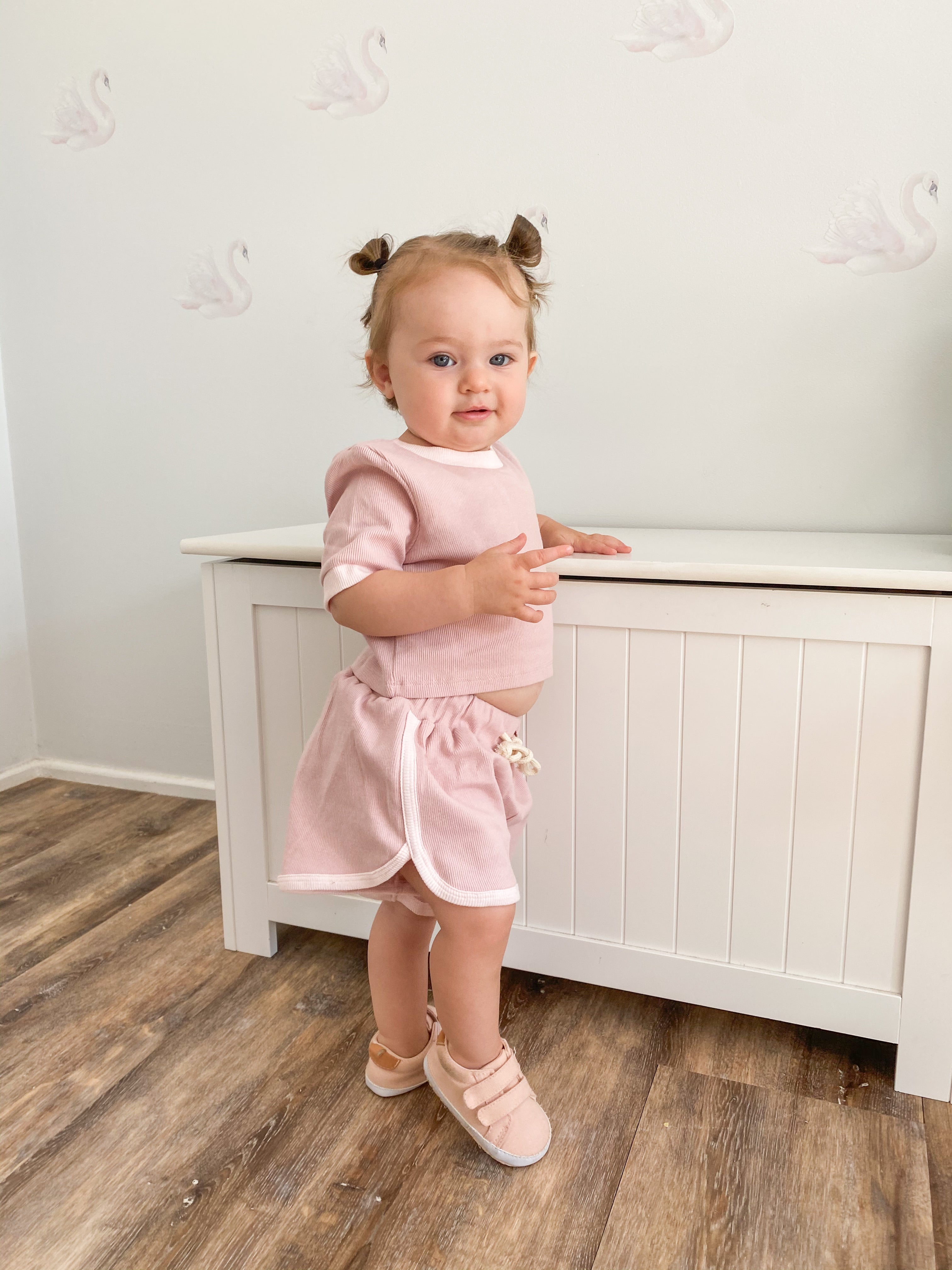 Ribbed Comfy Set - ROSE QUARTZ & POWDER PINK – With Love For Kids